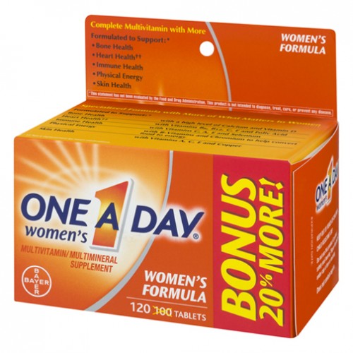 Buy Online One A Day Womens Formula Multivitamin 120 Tablets